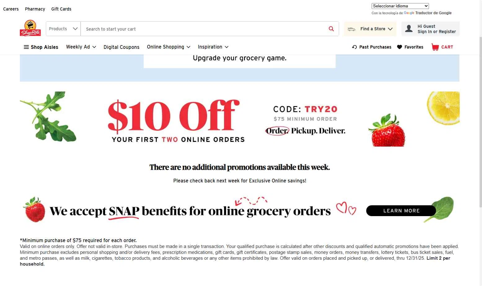 ShopRite Promo Codes - $10 Off (2 Verified) Nov 2025