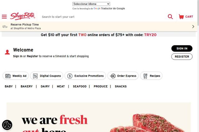 ShopRite Promo Codes (1 Verified) - $10 Off w/Code May 2025