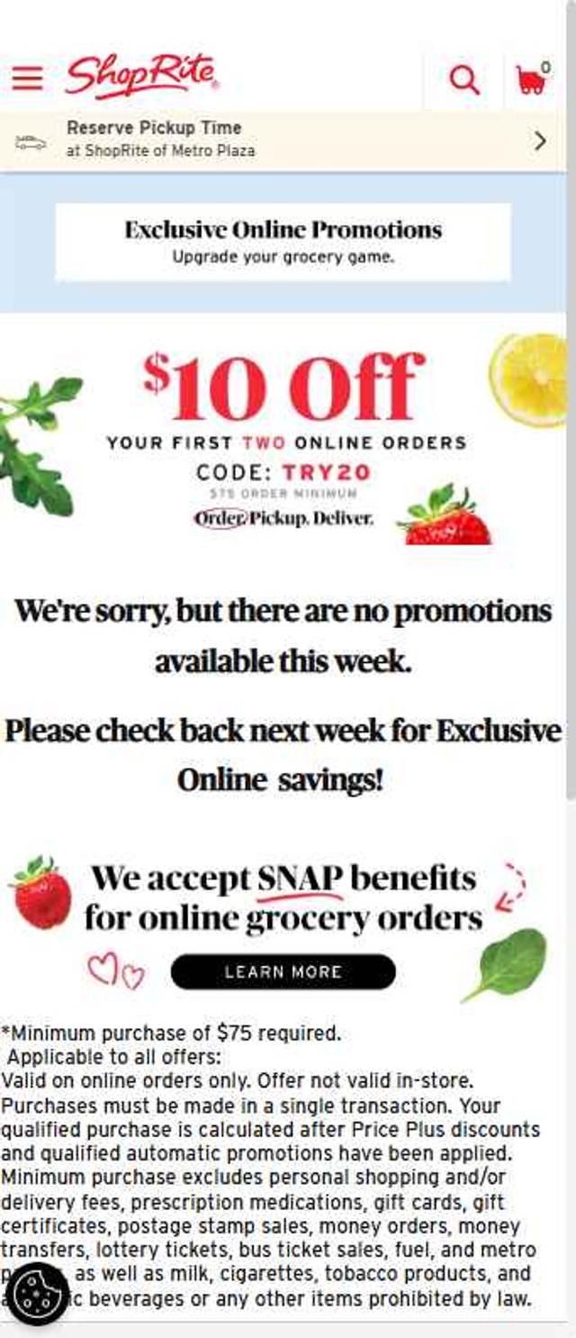 ShopRite Promo Codes (3 Verified) - $15 Off w/Code Aug 2025