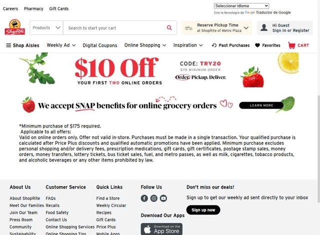 ShopRite Promo Codes (3 Verified) - $10 Off w/Code Sep 2025