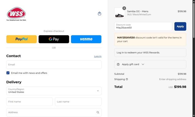 WSS Discount Codes - $50 Off (9 Verified) Jun 2025