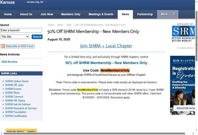 SHRM Discount Codes - 15% Off (3 Verified) Oct 2025