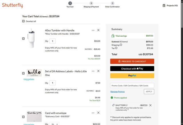 Shutterfly Promo Codes (5 Verified) - 10% Off Oct 2025