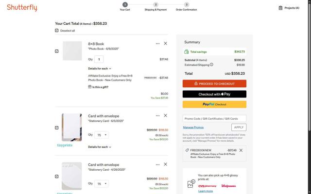 Shutterfly Promo Codes (5 Verified) - 10% Off Oct 2025