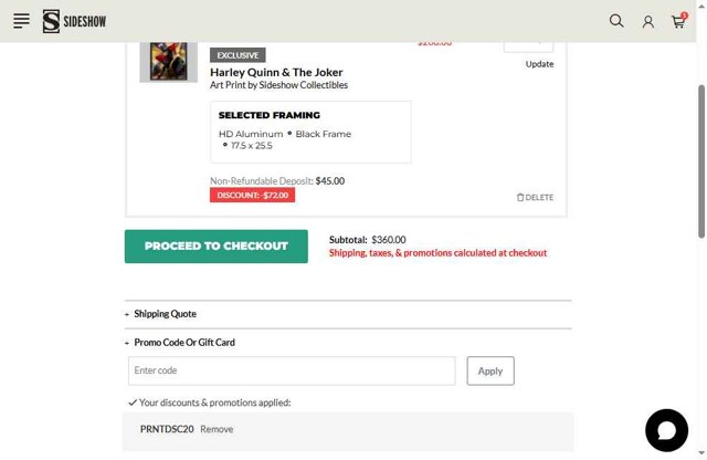 Sideshow Discount Codes - 20% Off (3 Verified) Aug 2025