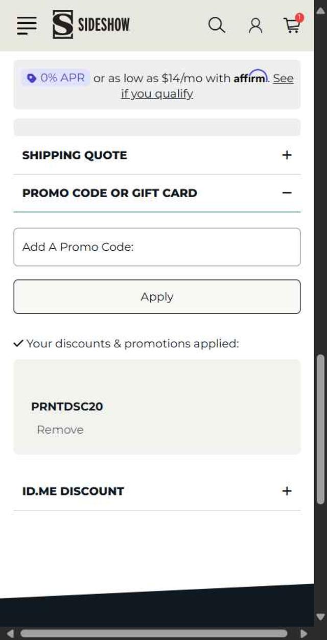 Sideshow Discount Codes - 20% Off (2 Verified) Oct 2025