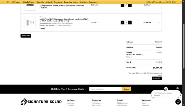 Signature Solar Promo Codes - 5% Off Oct 2025