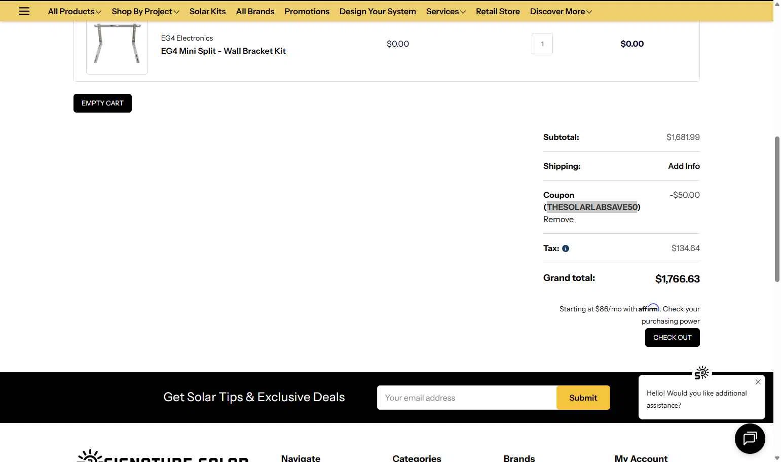 Signature Solar Promo Code - $50 Off (Verified) Jan 2026