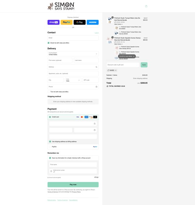 Simon Says Stamp Promo Codes - 50% Off Coupons Sep 2025