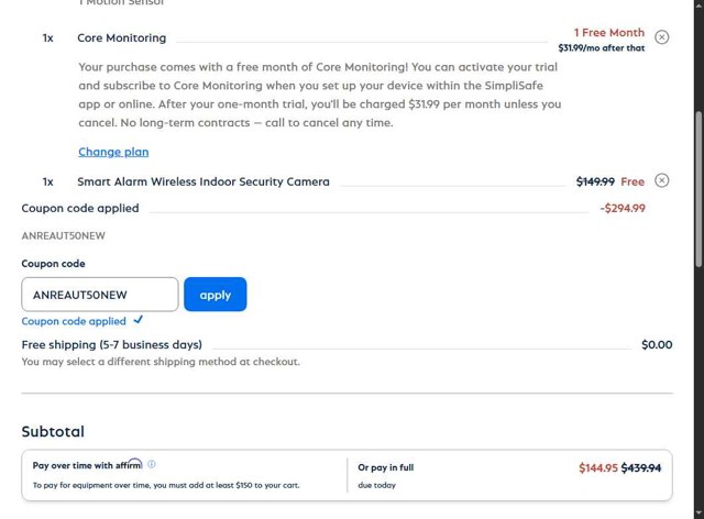 SimpliSafe Coupon Codes (7 Verified) - 50% Off May 2025