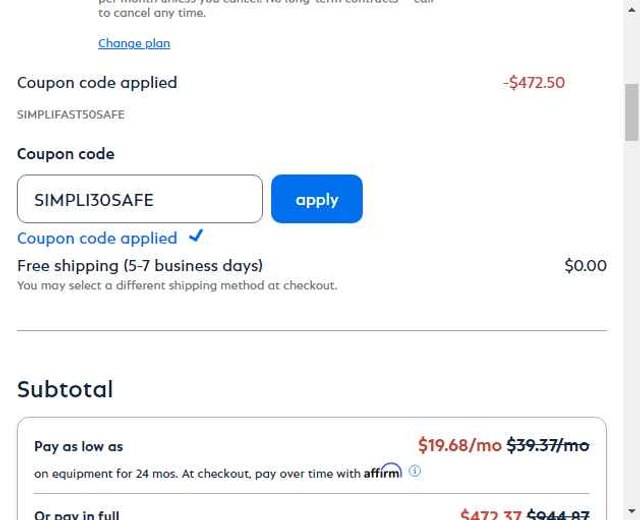 SimpliSafe Coupon Codes (7 Verified) - 50% Off May 2025