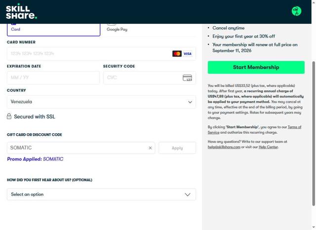 Skillshare Promo Codes - 30% Off (19 Verified) Sep 2025