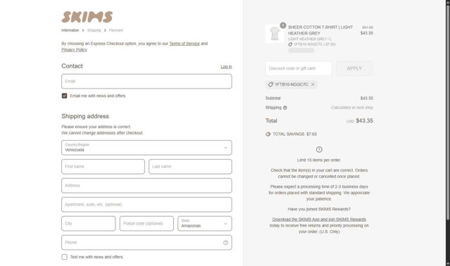 SKIMS Promo Codes (2 Verified) - 15% Off Sitewide Jun 2025