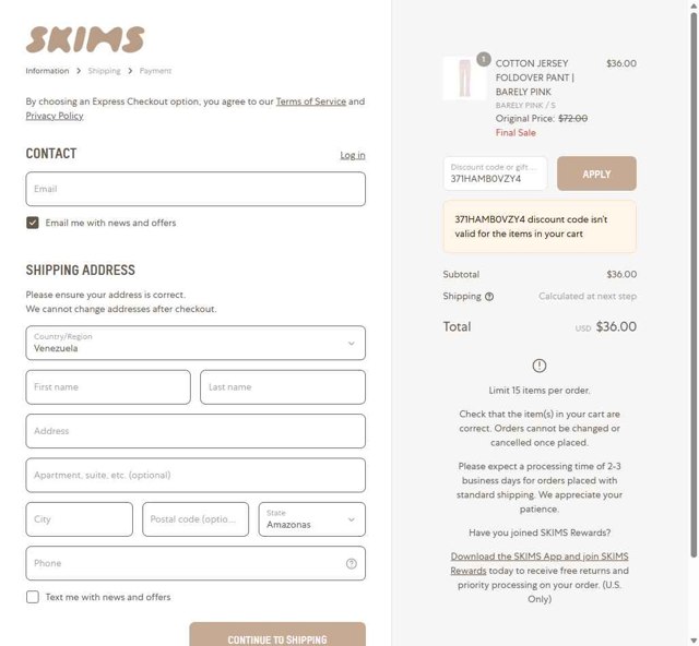 SKIMS Promo Codes (2 Verified) - 15% Off Sitewide May 2025