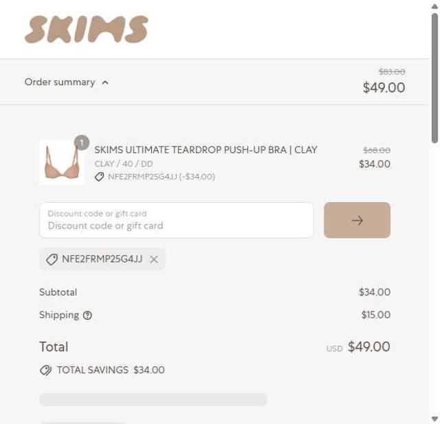 SKIMS Promo Codes (1 Verified) - 50% Off w/Code Sep 2025