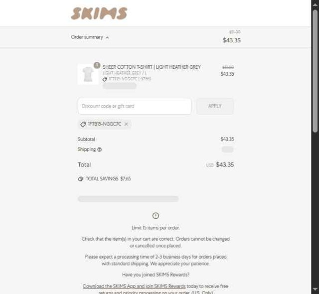 SKIMS Promo Codes (2 Verified) - 15% Off Sitewide Jun 2025