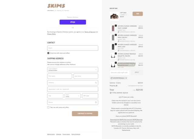 SKIMS Promo Codes (1 Verified) - 50% Off w/Code Oct 2025