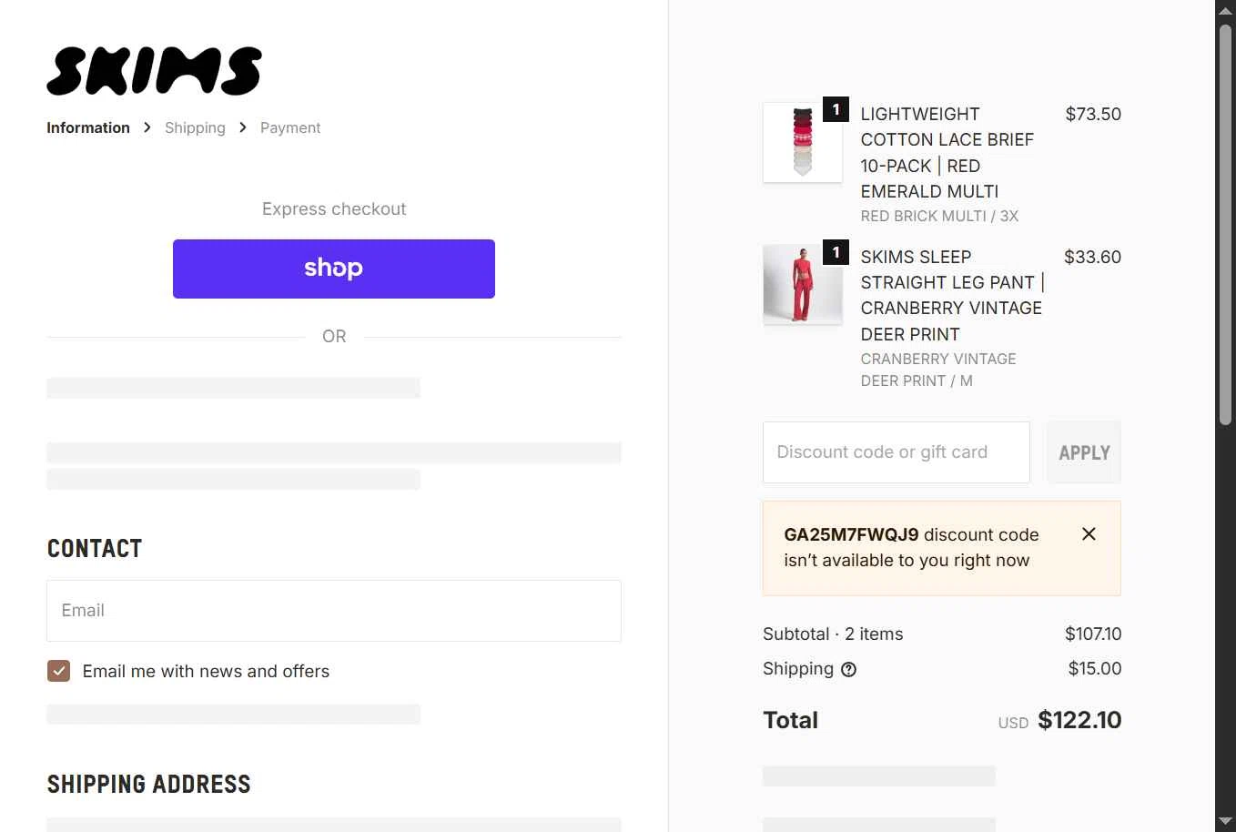 SKIMS Promo Codes - 50% Off (3 Verified) Dec 2025