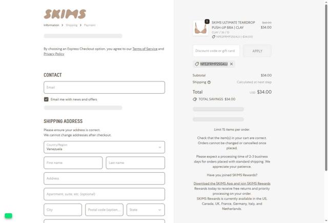 SKIMS Promo Codes (1 Verified) - 50% Off w/Code Oct 2025