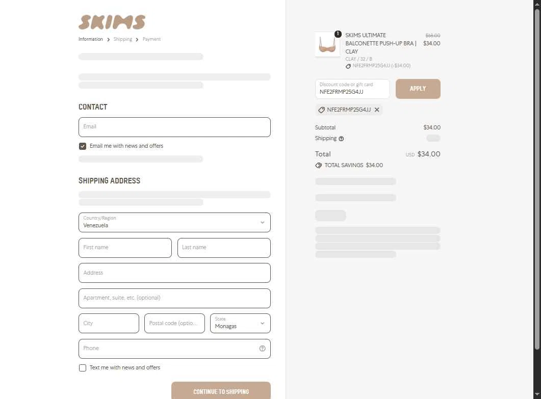 SKIMS Promo Codes (2 Verified) - 50% Off w/Code Oct 2025