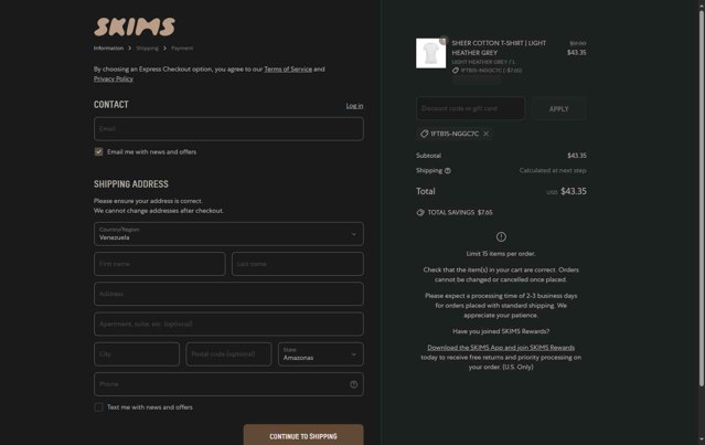 SKIMS Promo Codes (2 Verified) - 15% Off Sitewide Jun 2025