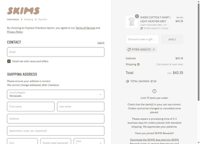 SKIMS Discount Codes (2 Verified) - 50% Off w/Code May 2025