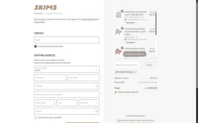 SKIMS Promo Codes (1 Verified) - 50% Off w/Code Sep 2025