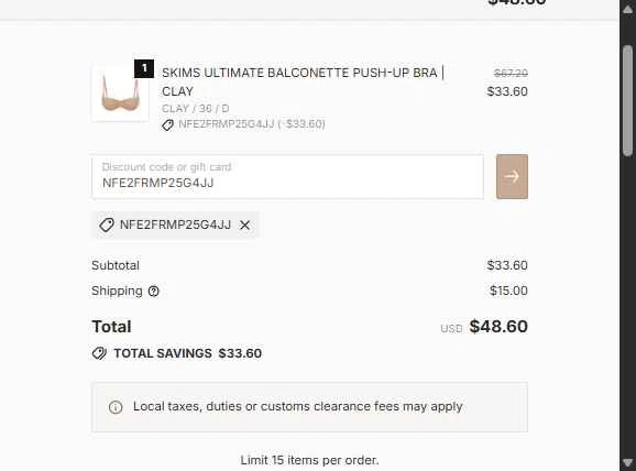 SKIMS Promo Codes - 50% Off (4 Verified) Nov 2025