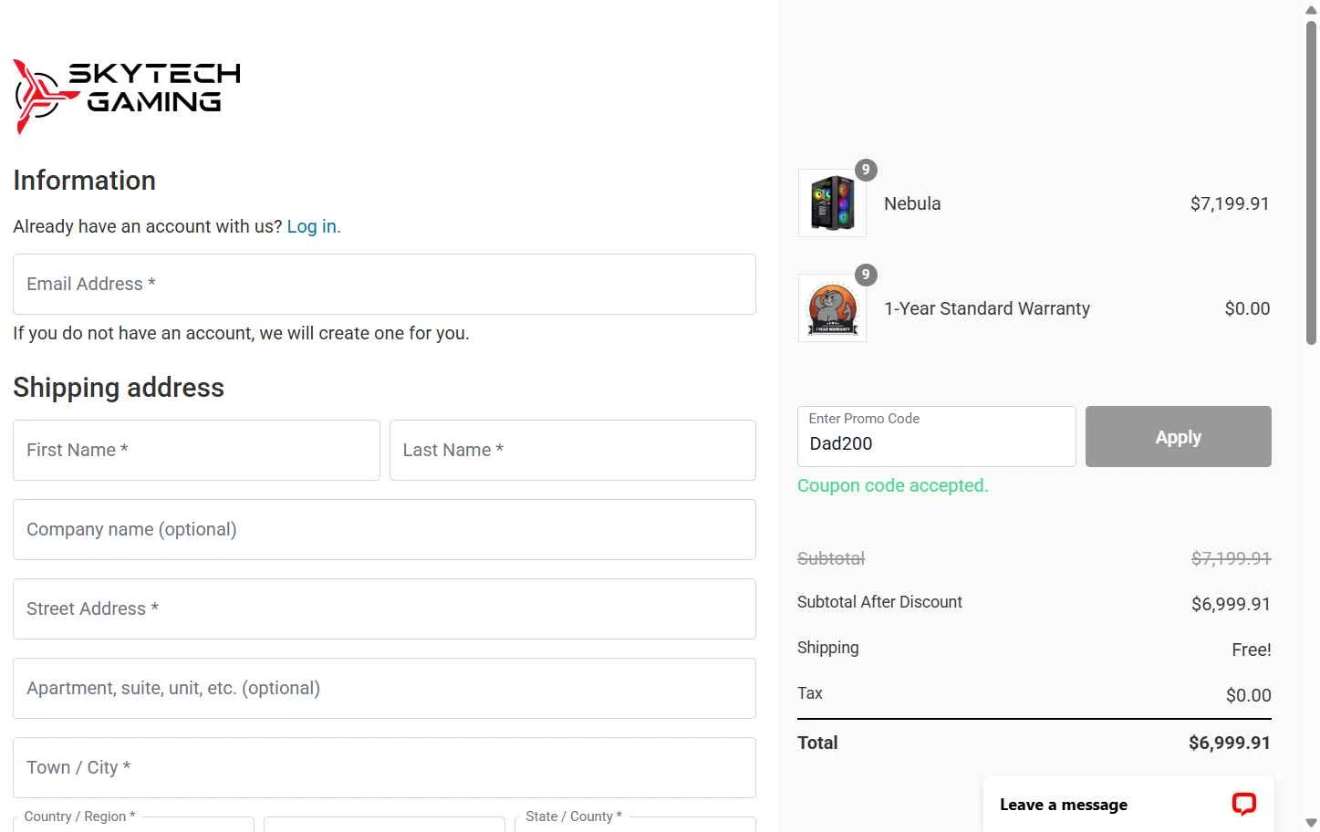 Skytech Gaming Promo Codes - $150 Off Coupons Nov 2025
