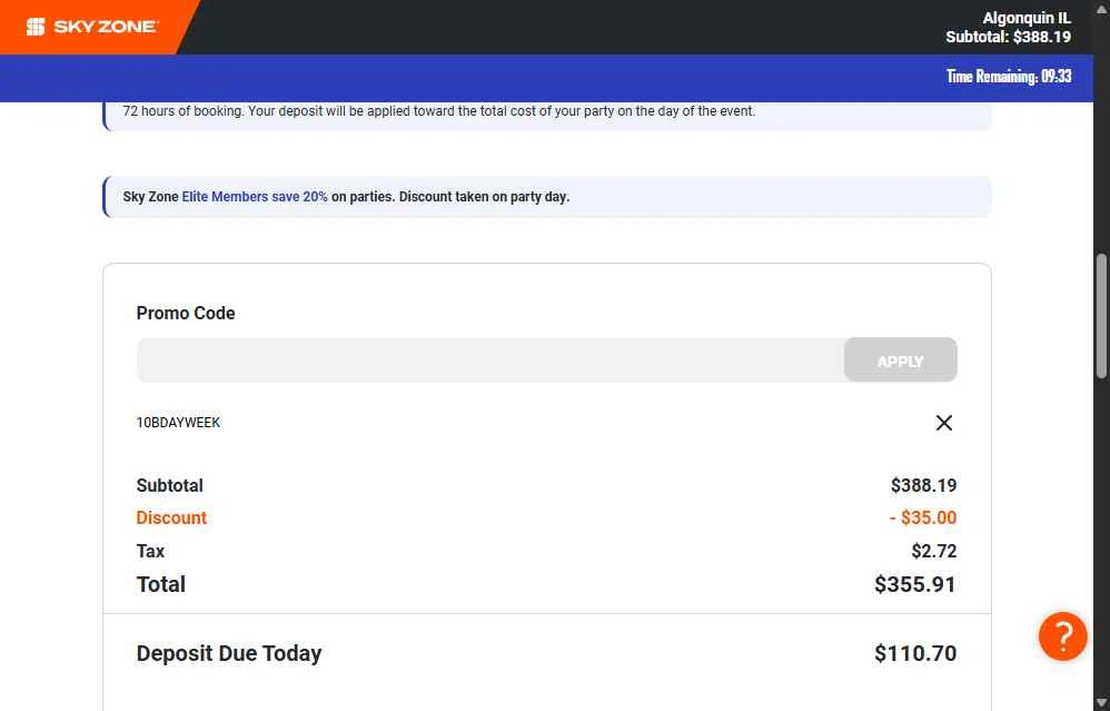 Sky Zone Promo Codes - $100 Off (5 Verified) Dec 2025