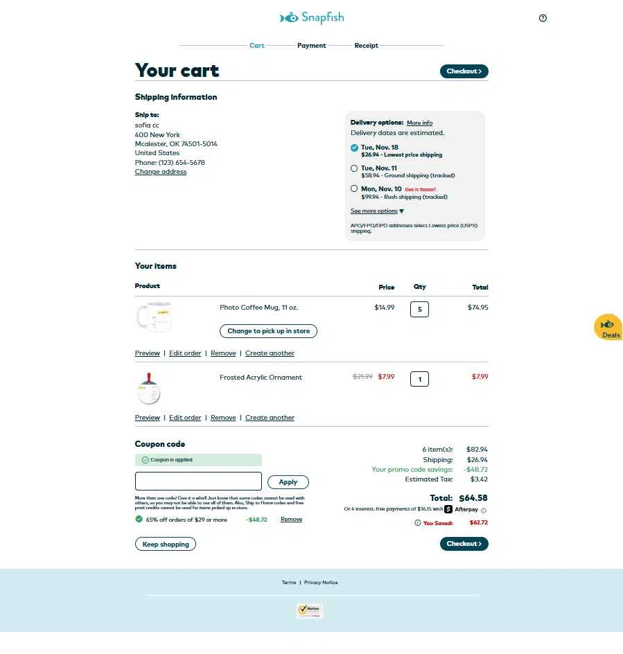 SnapFish Promo Codes - 70% Off (37 Verified) Nov 2025