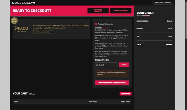 Soccer.com Promo Codes - 25% Off (12 Verified) Oct 2025