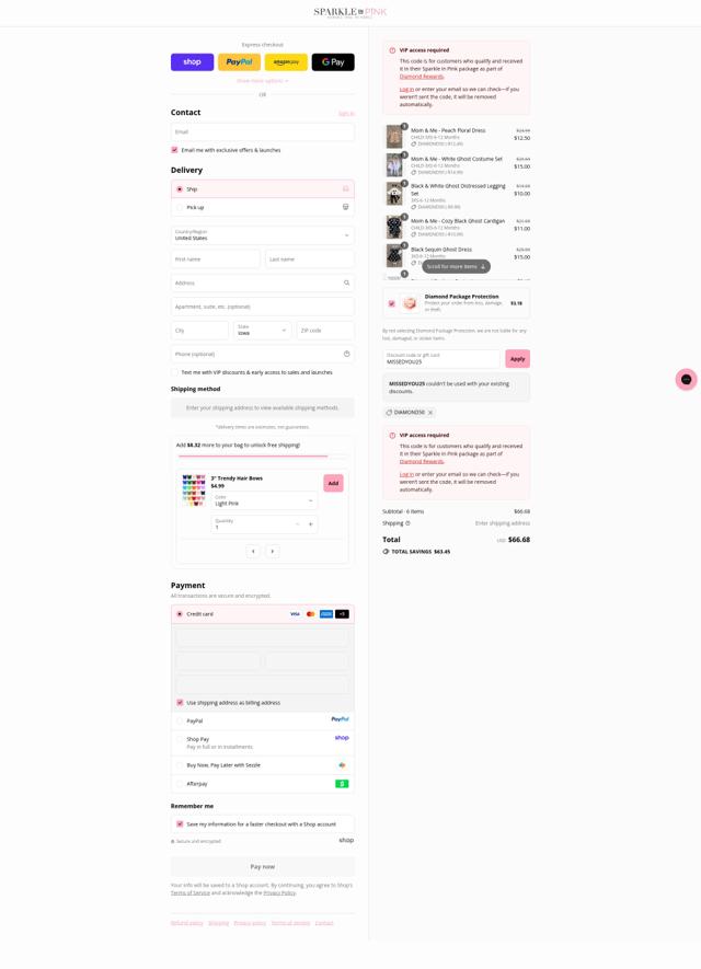 Sparkle In Pink Promo Codes - 50% Off Sep 2025