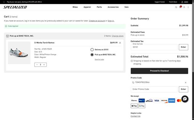 Specialized Promo Codes (2 Verified) - $10 Off Sep 2025
