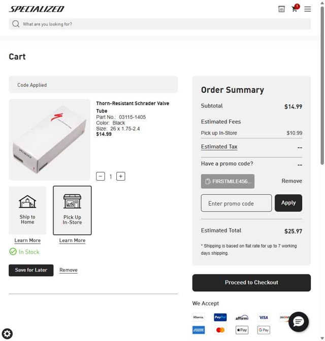 Specialized Promo Codes (1 Verified) - 40% Off May 2025