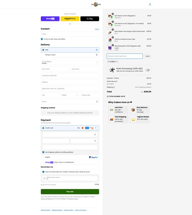 SpeedCubeShop Discount Codes (10 Verified) - 5% Off May 2025