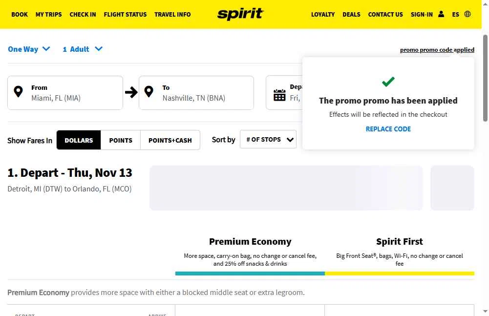 Spirit Airlines Promo Codes (3 Verified) - $25 Off Oct 2025