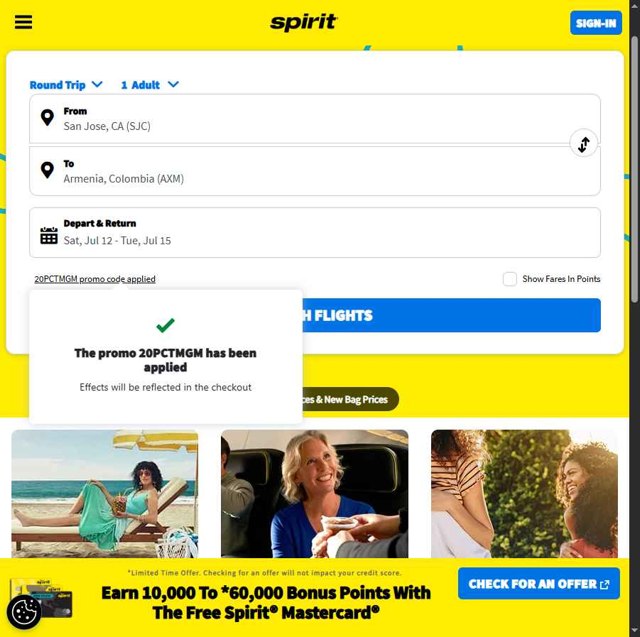 Spirit Airlines Promo Codes (2 Verified) - 20% Off Jul 2025