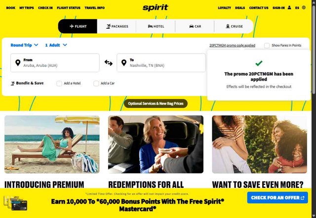 Spirit Airlines Promo Codes (1 Verified) - 20% Off Jul 2025