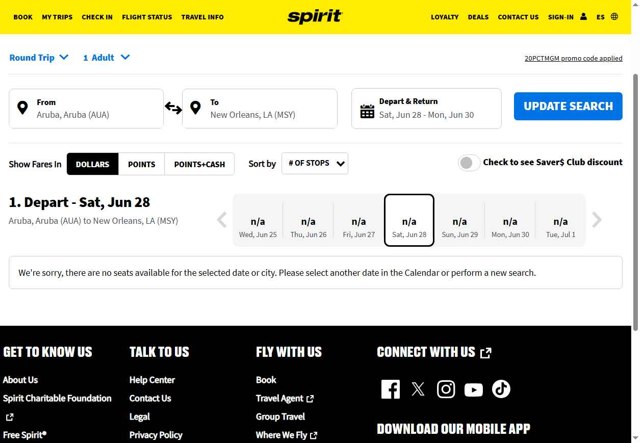 Spirit Airlines Promo Codes (1 Verified) - 20% Off Jul 2025