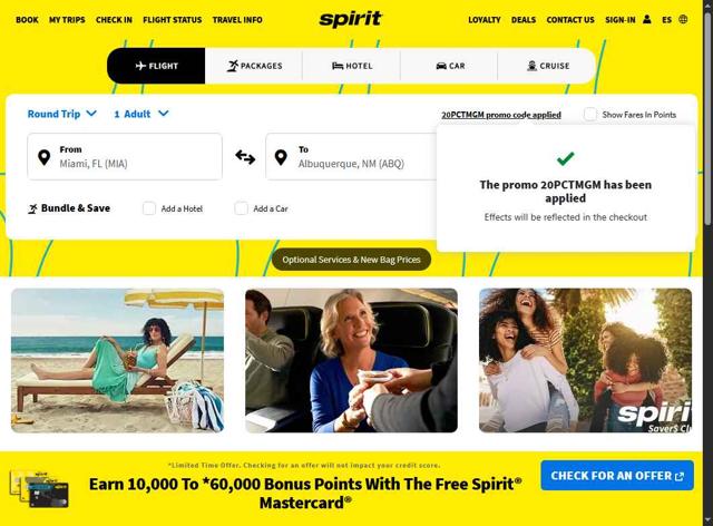 Spirit Airlines Promo Codes (1 Verified) - 50% Off Sep 2025