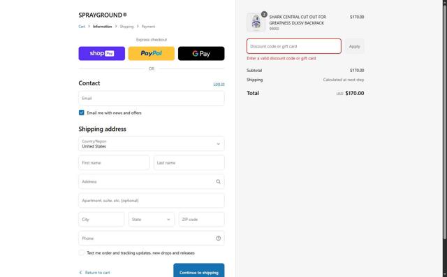 Sprayground Promo Codes - 10% Off Coupons Oct 2025