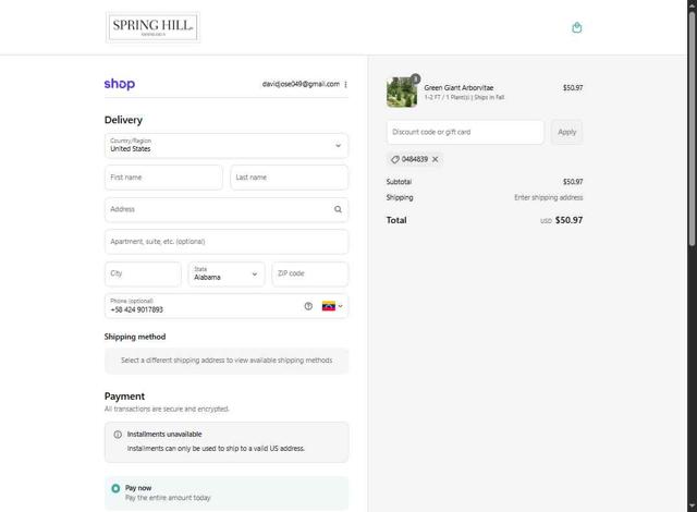 Spring Hill Nursery Promo Codes - 50% Off Sep 2025