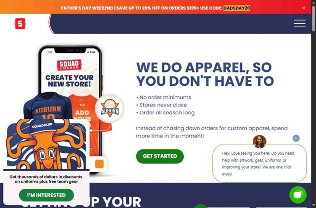 SquadLocker Promo Codes (2 Verified) - 10% Off Aug 2025