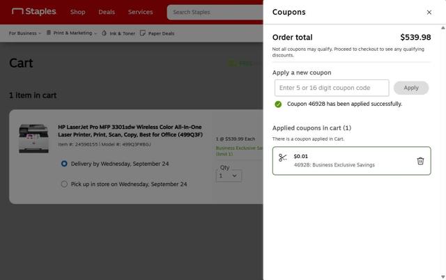 Staples Discount Codes - 20% Off (10 Verified) Oct 2025