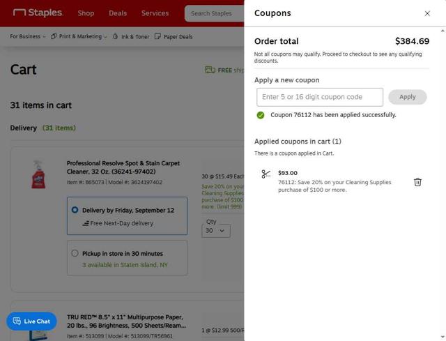 Staples Discount Codes - 20% Off (10 Verified) Sep 2025