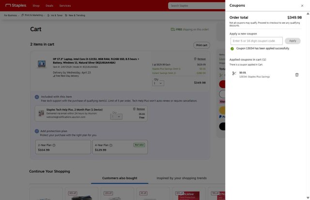 Staples Coupon Codes (9 Verified) - 20% Off w/Code Apr 2025