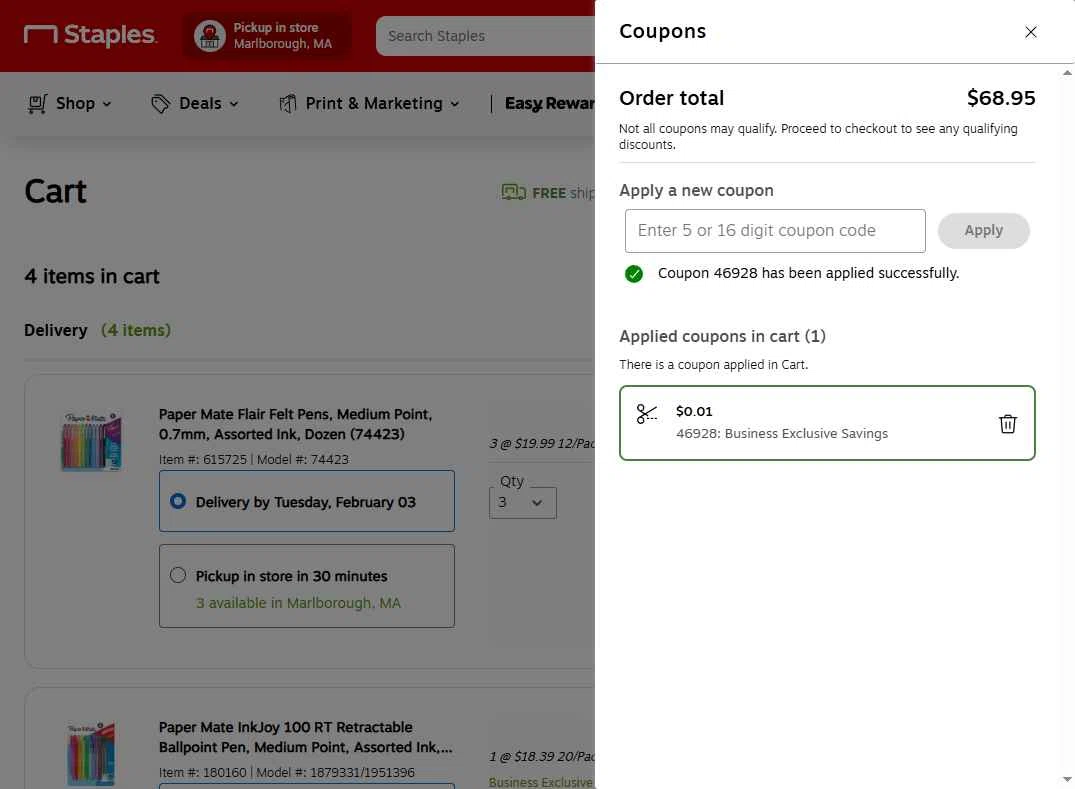 Staples Promo Codes - $125 Off (7 Verified) Feb 2026