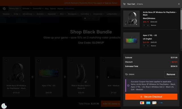 SteelSeries Promo Codes (52 Verified) - 15% Off Sep 2025