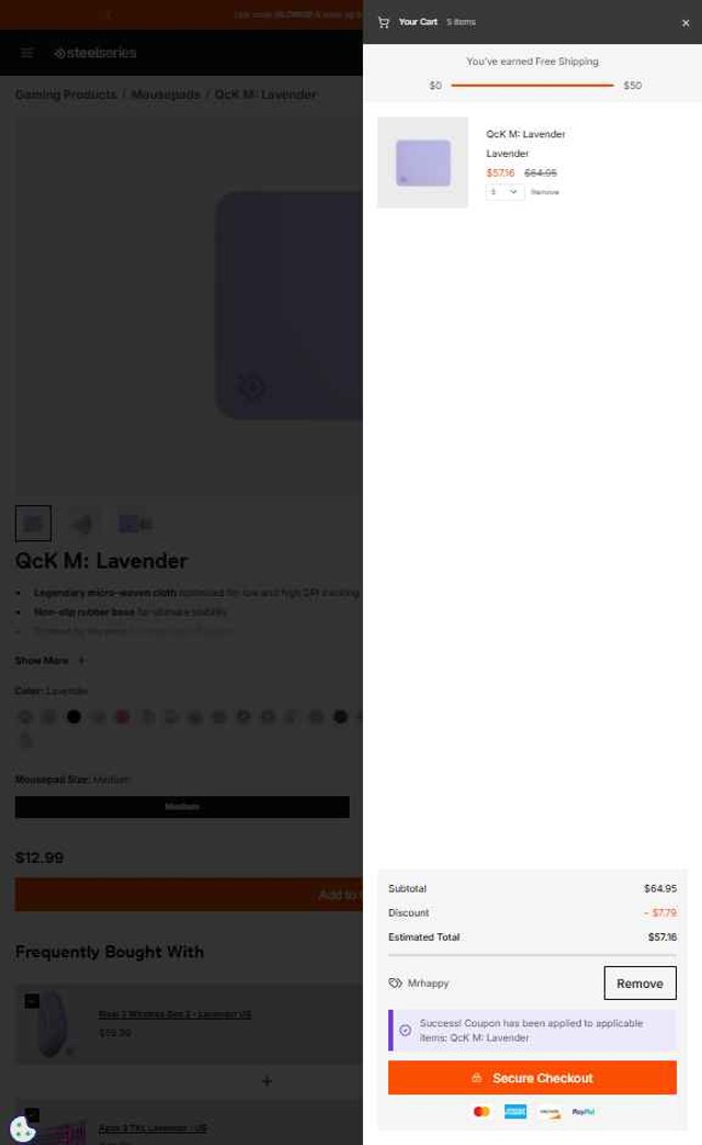 SteelSeries Promo Codes (52 Verified) - 15% Off Sep 2025